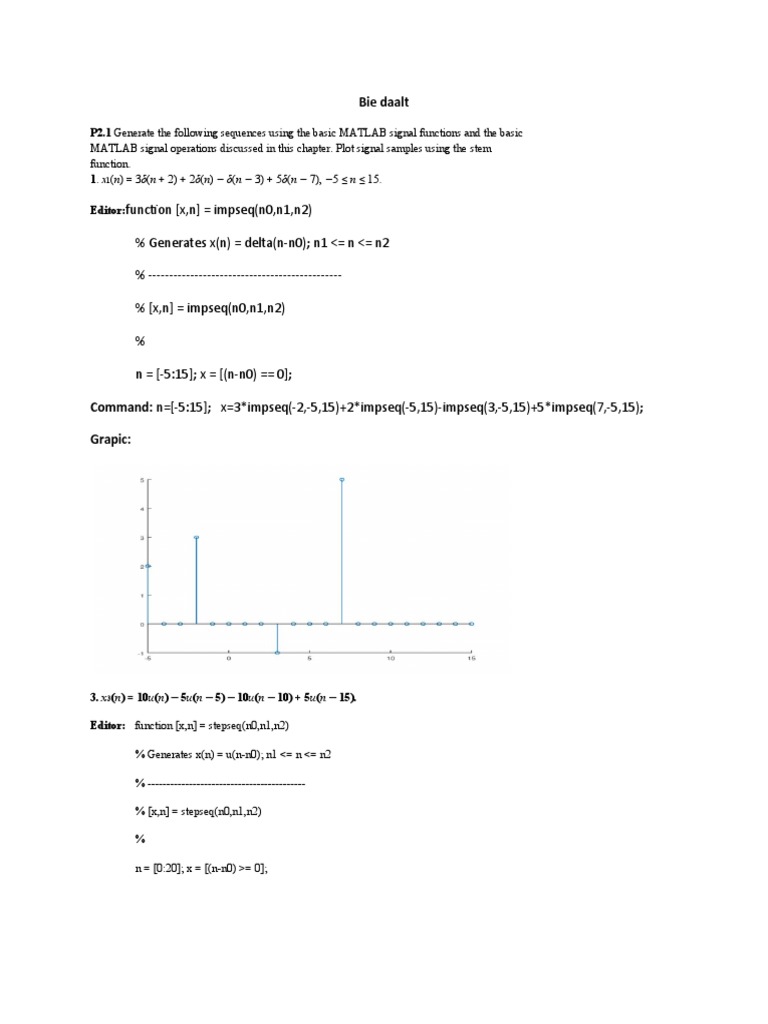 MATLAB Signal Sequence Generation Guide | PDF | Statistical Models | Mathematical Analysis