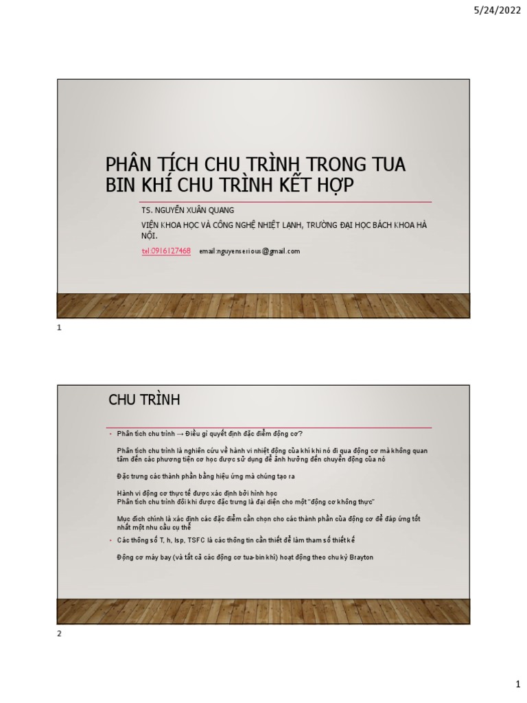 Chu Trình Brayton Và Chu Trình H N H P | PDF