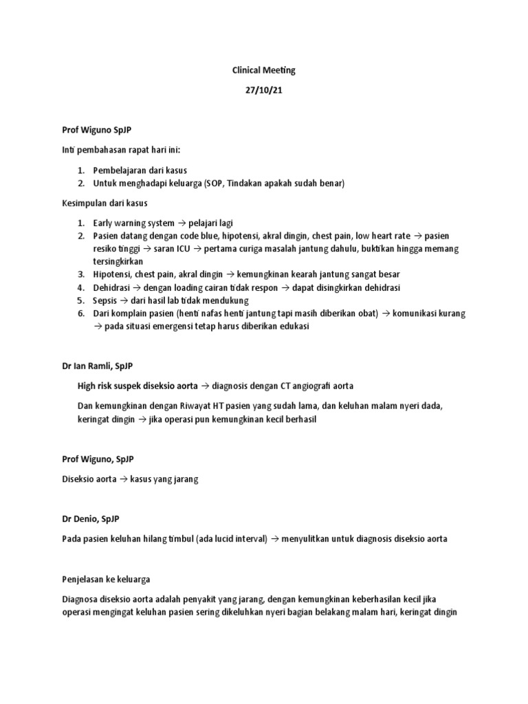 Clinical Meeting 27 Okt 2021 | PDF