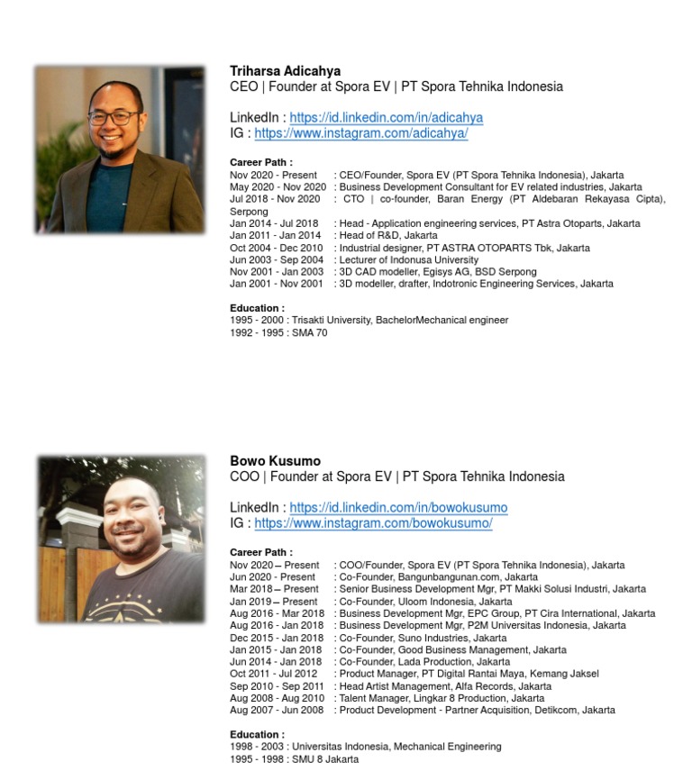 Profile Founder Spora Ev Pdf