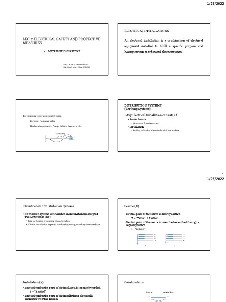 EE 3112 - ELECTRICAL INSTALLATION DESIGN I-Lect 2 | PDF