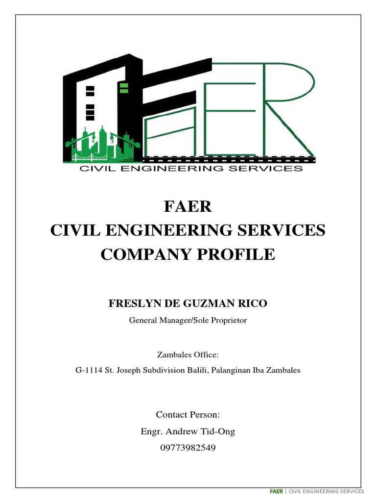 Company Profile Faer With Watermark 2023 | PDF | Finance & Money ...