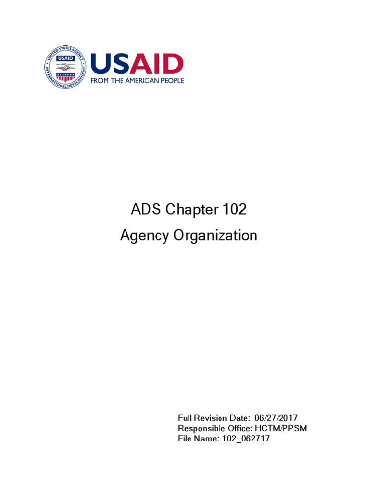 USAID Organizational Structure Policies | PDF | United States Agency ...