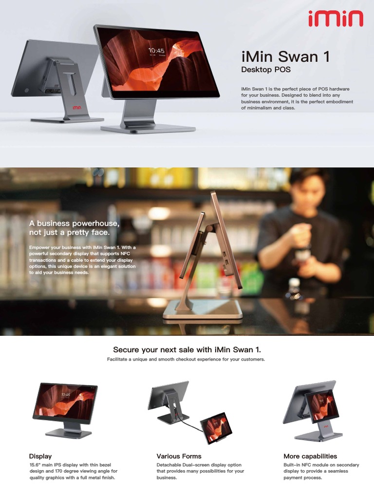 Swan 1 Brochure | PDF | Point Of Sale | Touchscreen