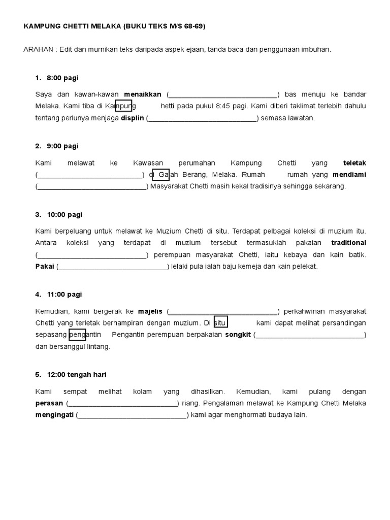 T4 - Kampung Chetti Melaka | PDF