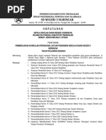 SK Penetapan Kurikulum Merdeka | PDF