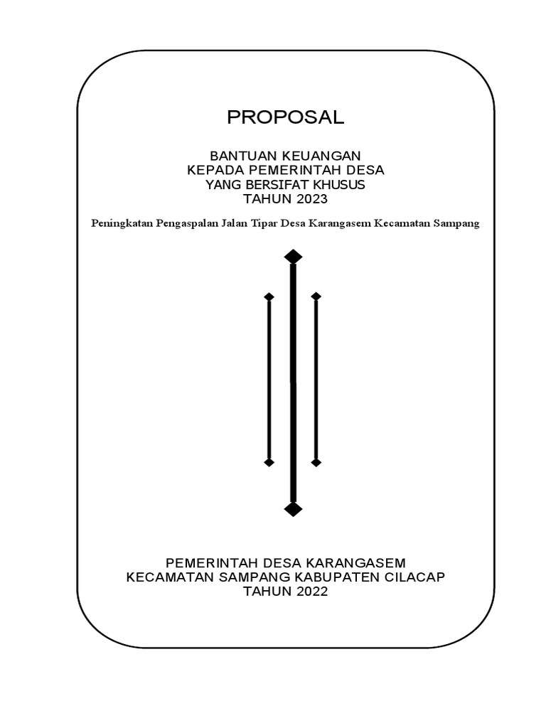 PROPOSAL JALAN Tipar Lanjutan | PDF