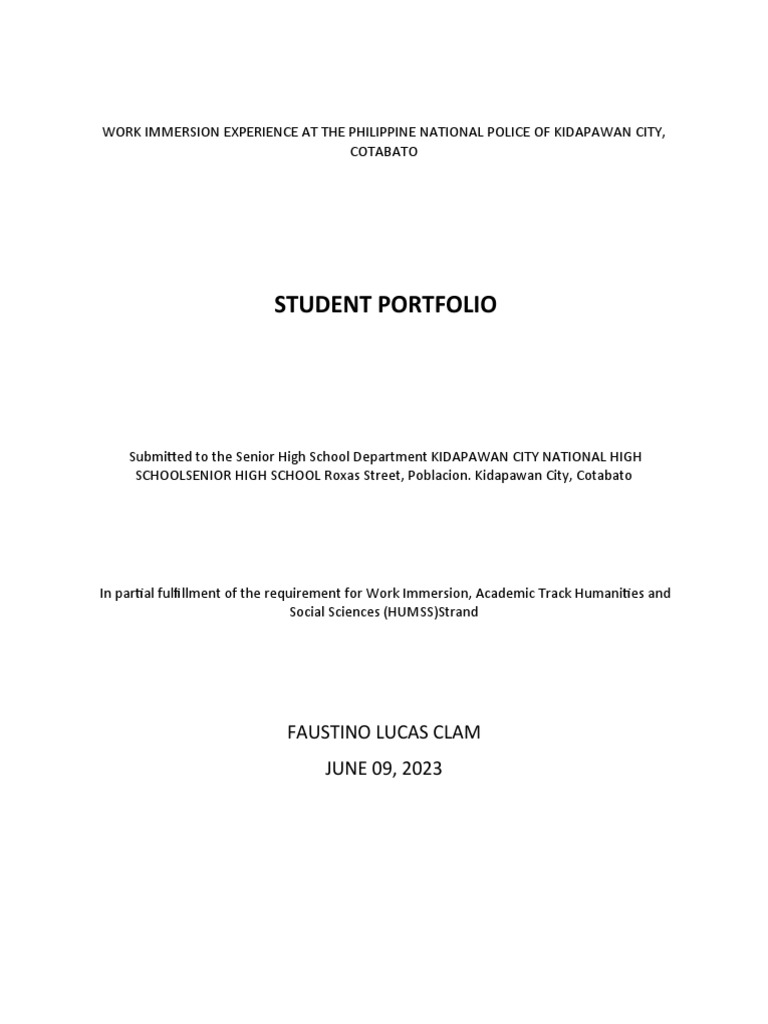 Faustino 1Clam Humss K Immersion Experience | PDF