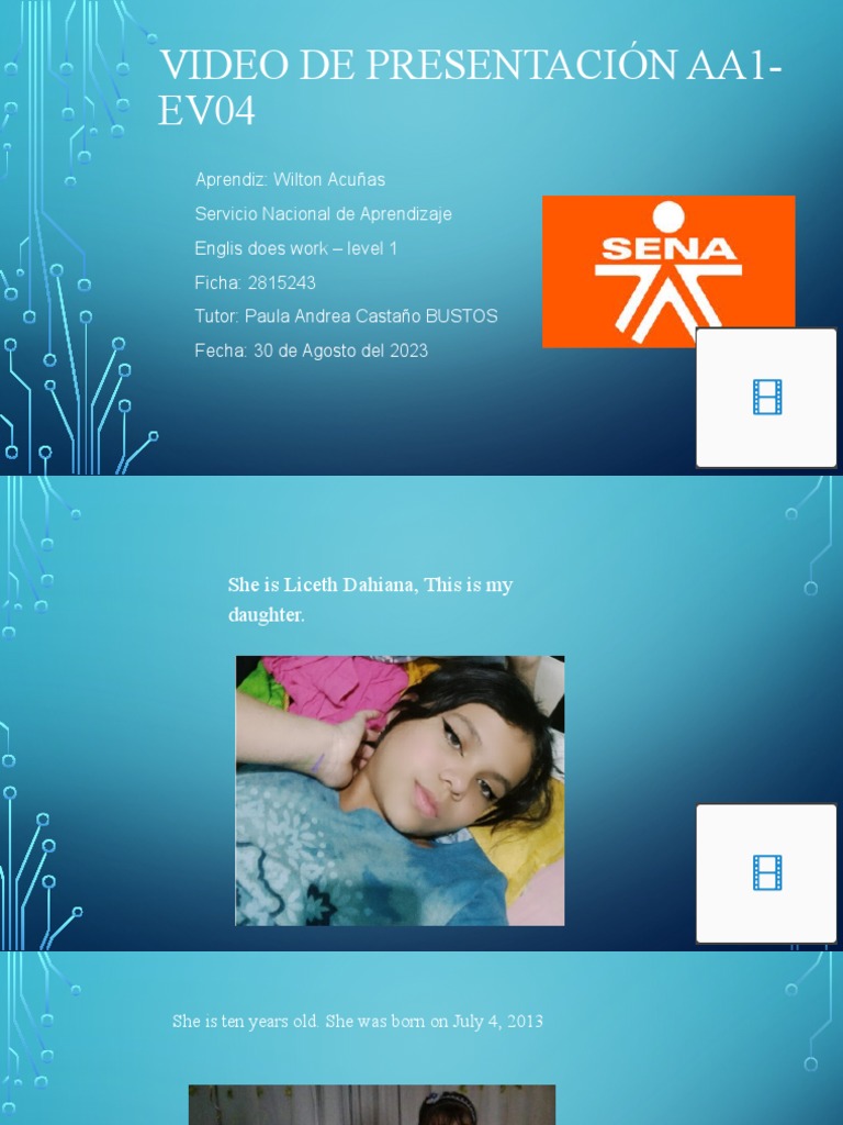 Video de Presentación AA1-EV04 - Curso 1 | PDF