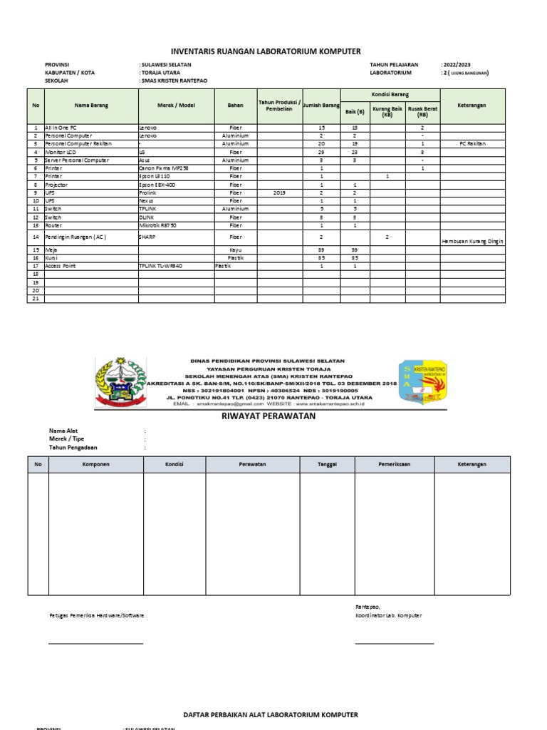 Administrasi Labkom | PDF