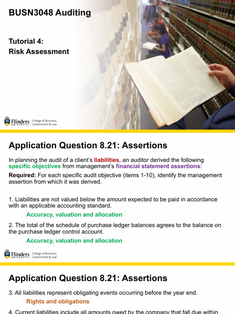 3048 - Week 5 Tute 4 Risk Assessment | PDF | Risk | Valuation (Finance) 3048 - Week 5 Tute 4 Risk Assessment | PDF | Risk | Valuation (Finance)