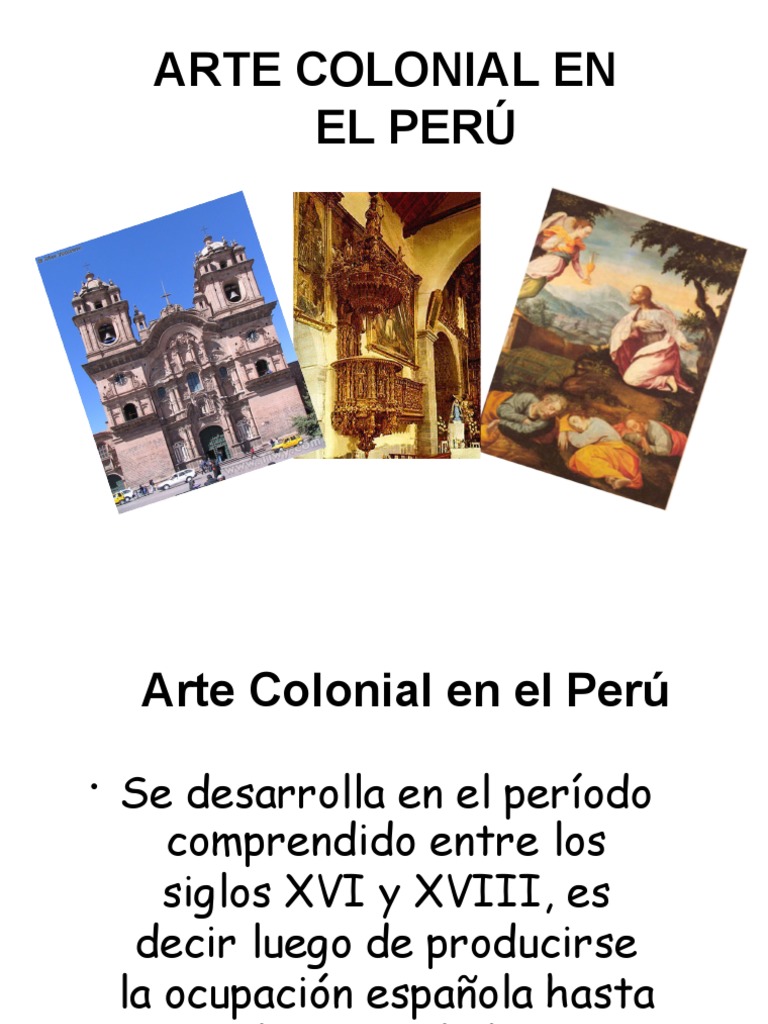 El Arte Colonial en El Perú | PDF