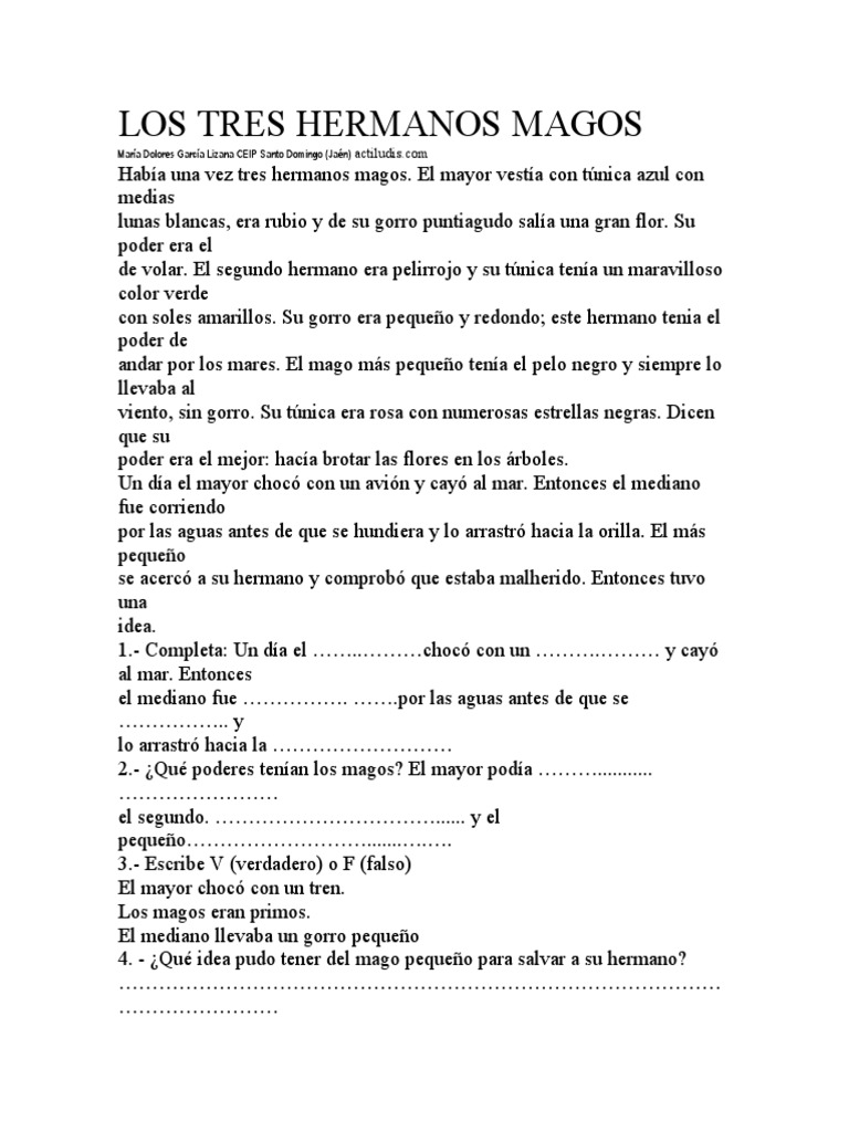 Los Tres Hermanos Magos | PDF