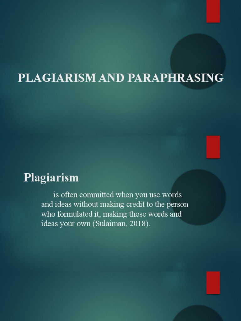 Presentation Plagiarism | PDF | Bullying | Plagiarism