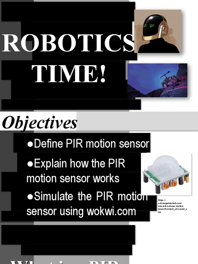Robotics 2 - PIR Motion Sensor | PDF