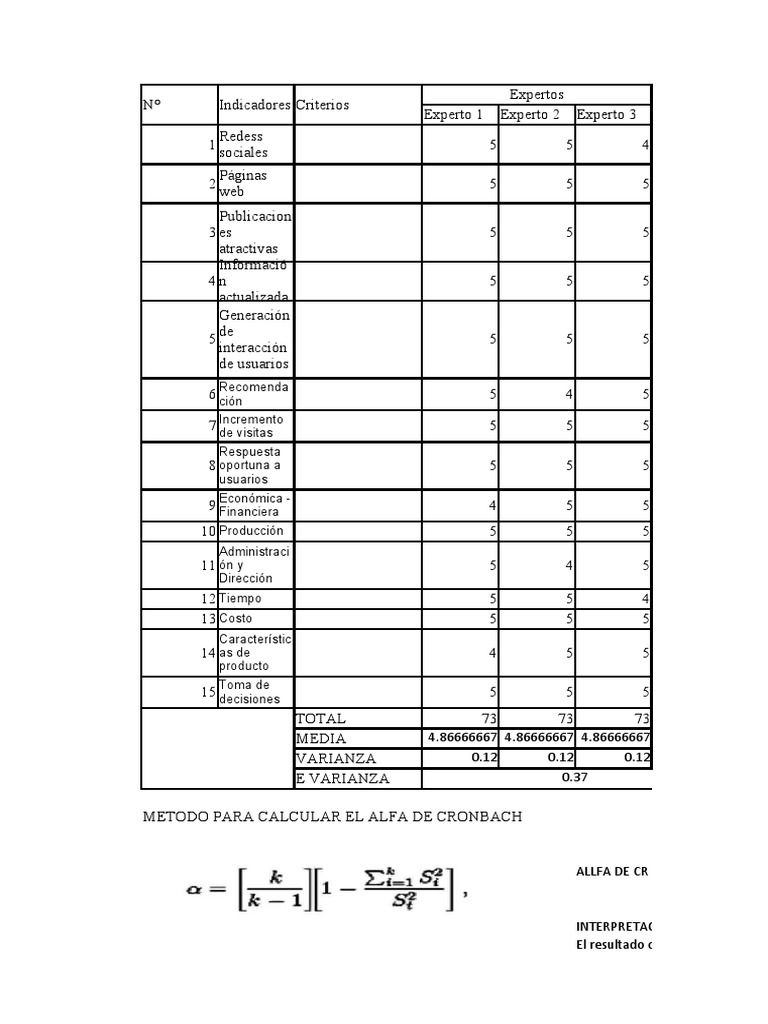 Validación Por Criterio Pdf