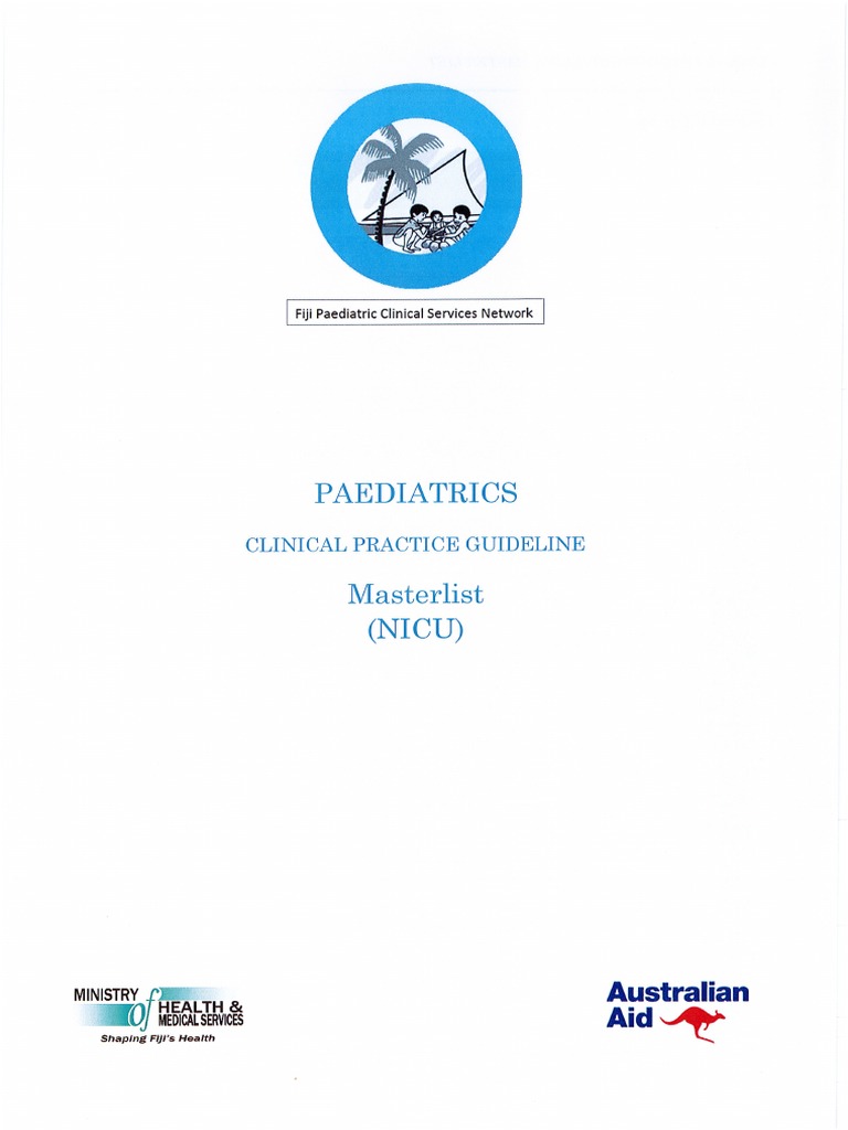 NICU Clinical Practice Guidelines(2) | PDF