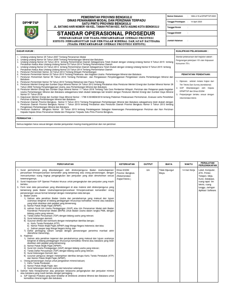 PERPANJANGAN_Iup | PDF