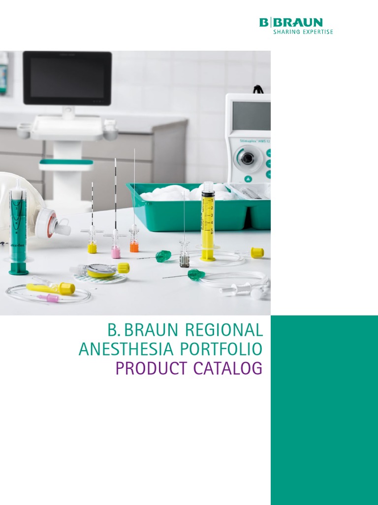 B Braun Regionalanesthesiaportfolioproductcatalog | PDF | Anesthesia ...