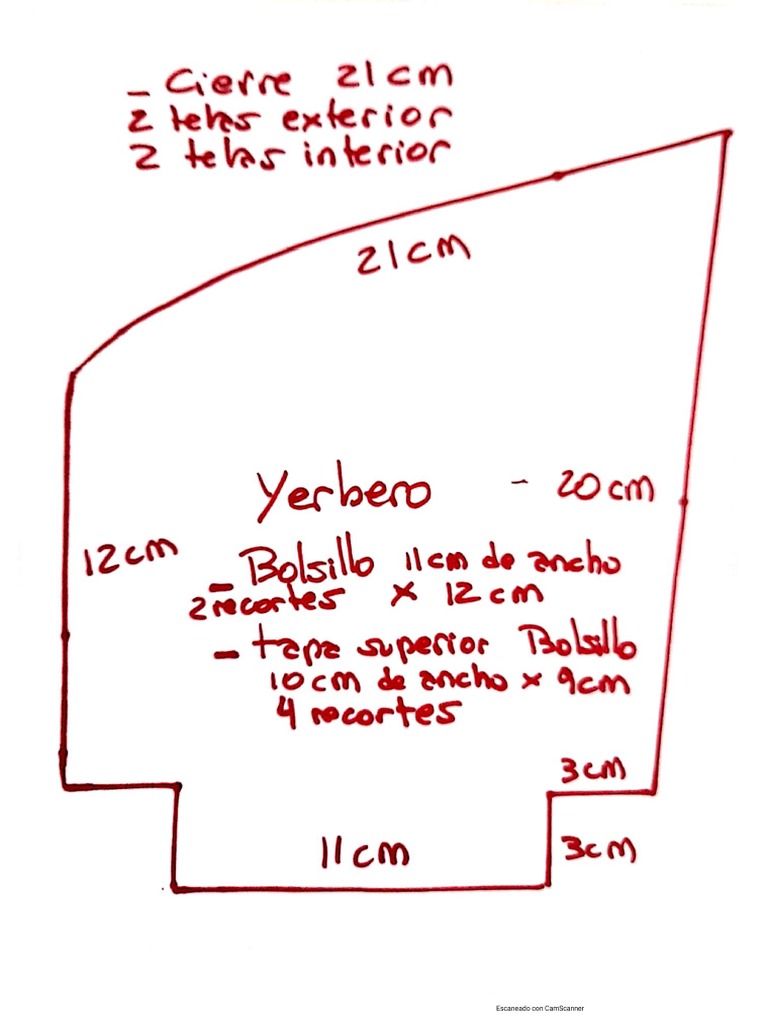 Molde - YERBERO CON BOLSILLOS | PDF