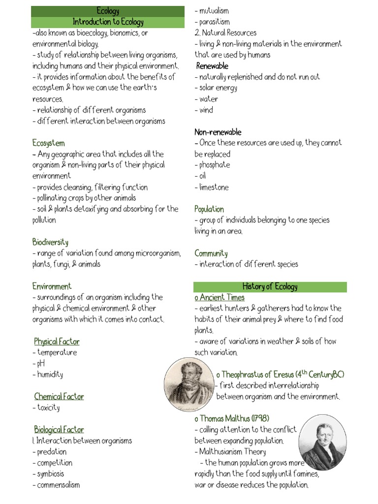 Introduction To Ecology | PDF | Ecology | Ecosystem