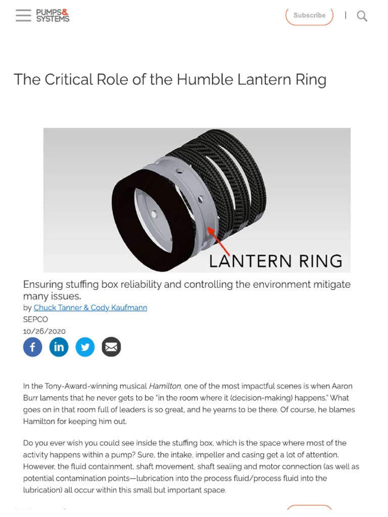 Lantern Ring Packing Valve | PDF