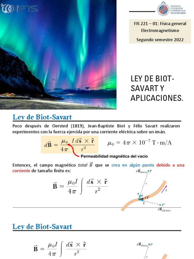 11-11 Ley de Biot-Savart y Aplicaciones | PDF