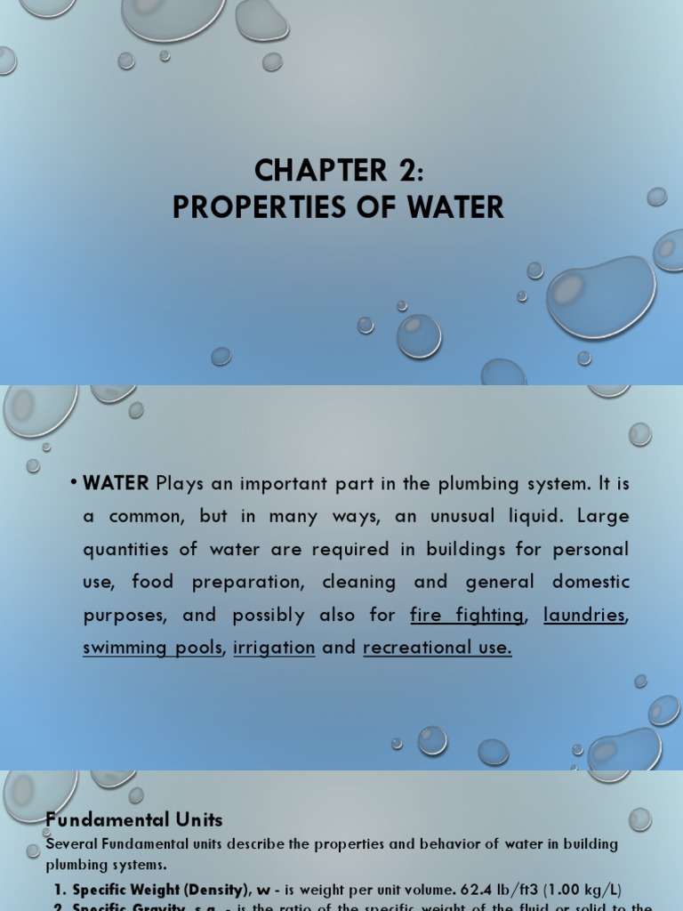 Module 2 - Properties of Water | Download Free PDF | Water Purification ...