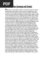 Nikola Tesla | PDF | Nikola Tesla | Alternating Current