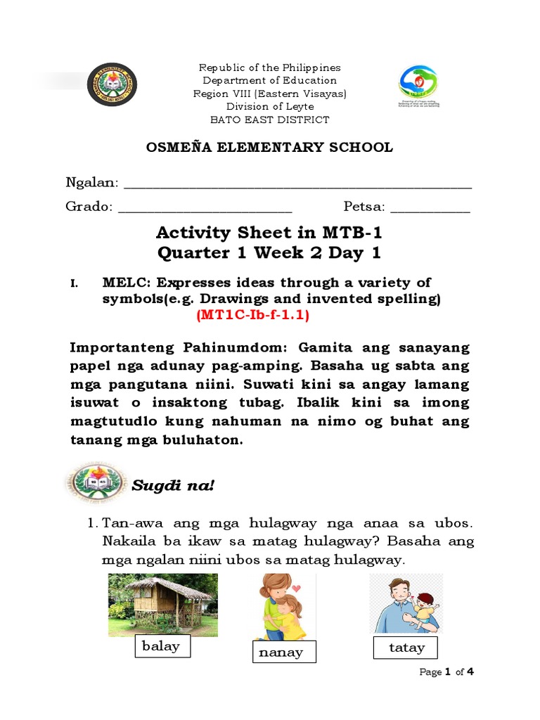 worksheet-MTB Week2 Day1 | PDF