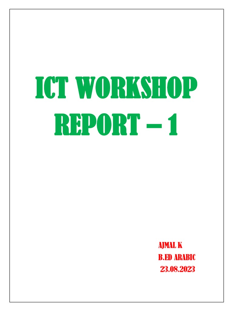 New Ict Report | PDF | Information And Communications Technology | Educational Technology