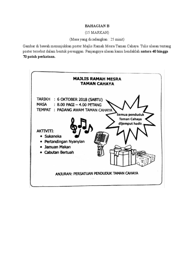 Bahagian B Ujian Bm Tahun 6 Pdf