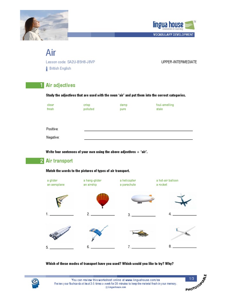 Air British English Upper Intermediate Advanced Group | Download Free ...