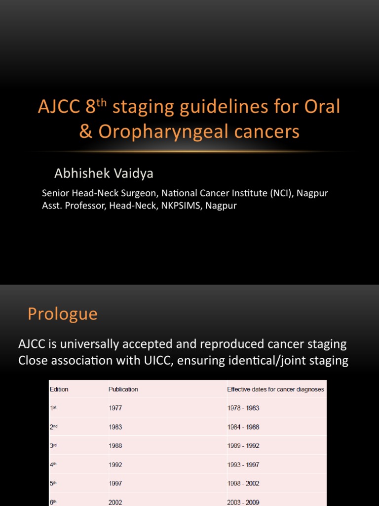 Ajcc 8 Fhno 2017 | PDF | Cancer | Head And Neck Cancer