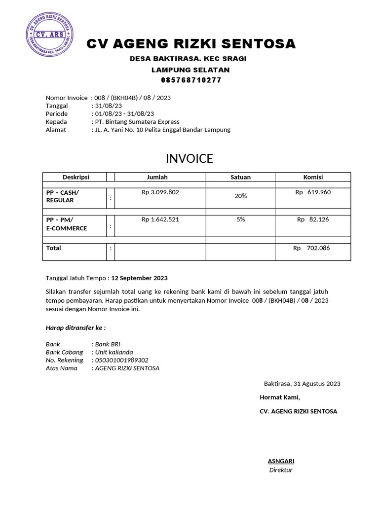 Invoice Pickup | PDF