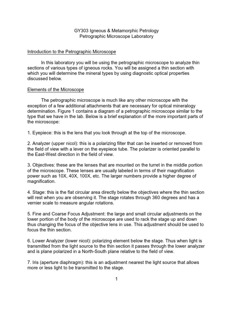 Petro Graphic Microscope | PDF | Minerals | Igneous Rock