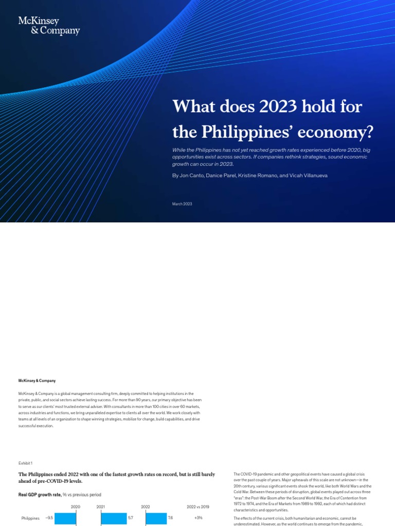 What Does 2023 Hold For The Philippines Economy | PDF | Economic Growth ...