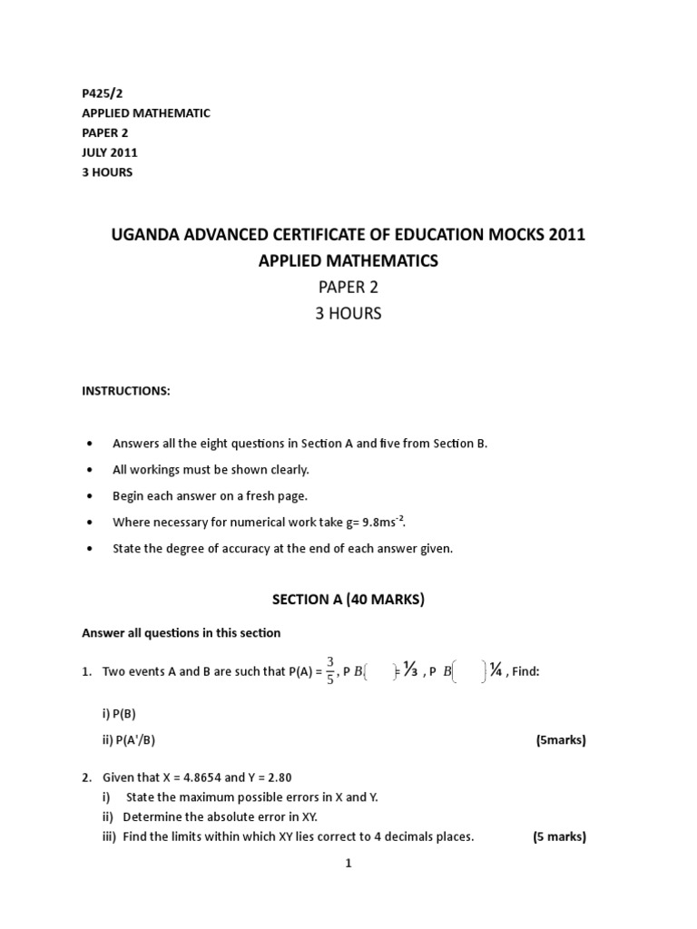 Submath | PDF | Applied Mathematics | Physics