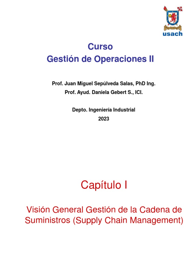 Capitulo 1 | PDF | Logística | Cadena de valor