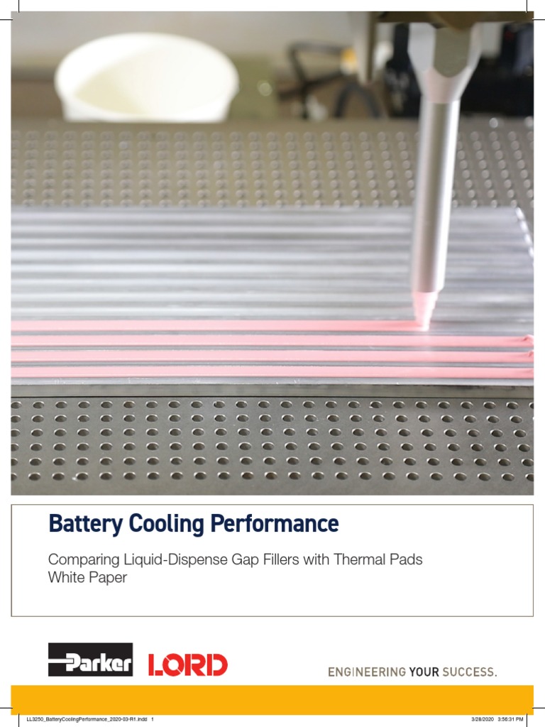 White Paper - Battery Cooling Performance Comparing Liquid - Dispense ...