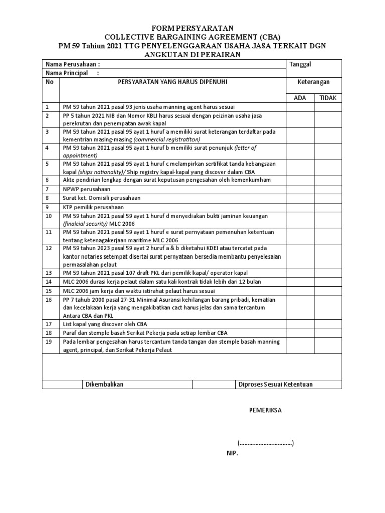Form Persyaratan Siupak | PDF