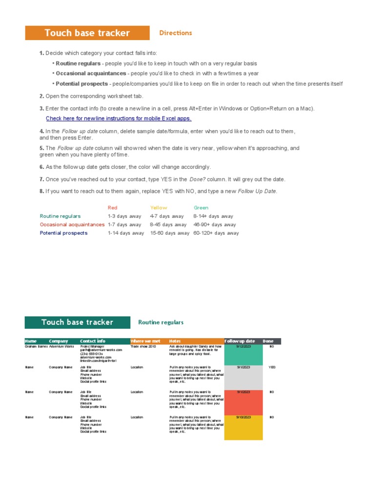 Touch Base Tracker | PDF | Computing | Software