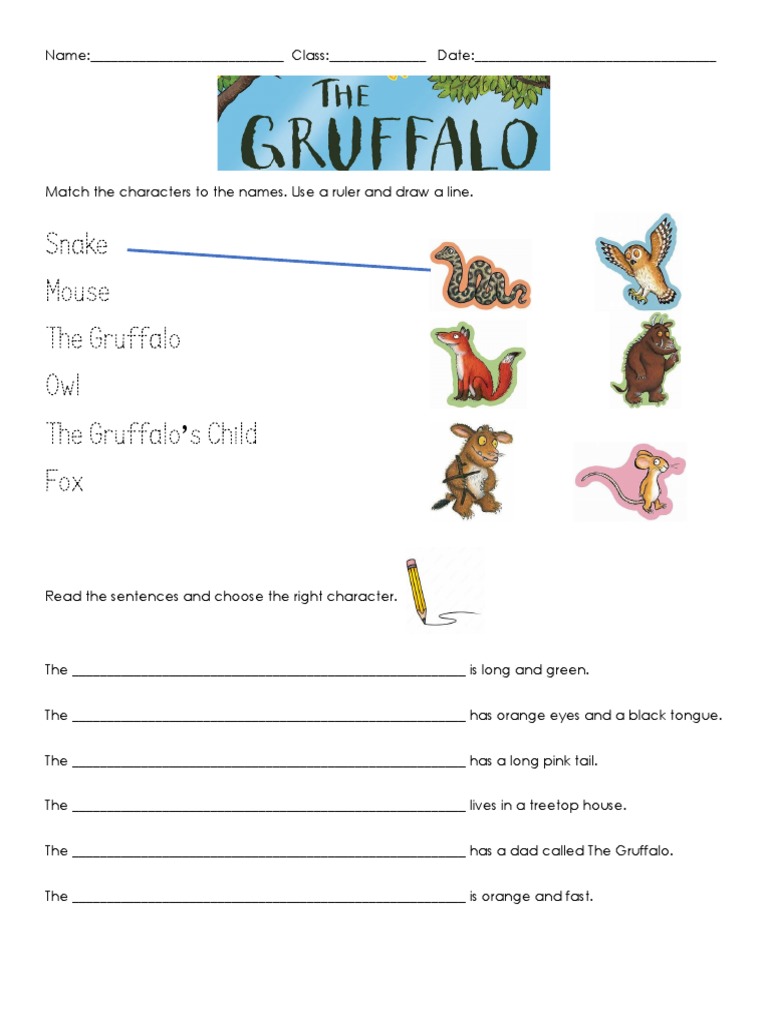 The Gruffalo Homework | PDF