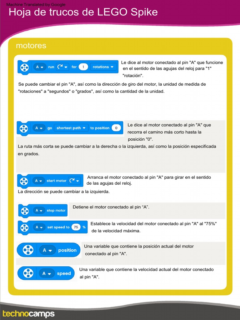 Lego Coding Block Cheat Sheet | PDF | Color | Diodo emisor de luz