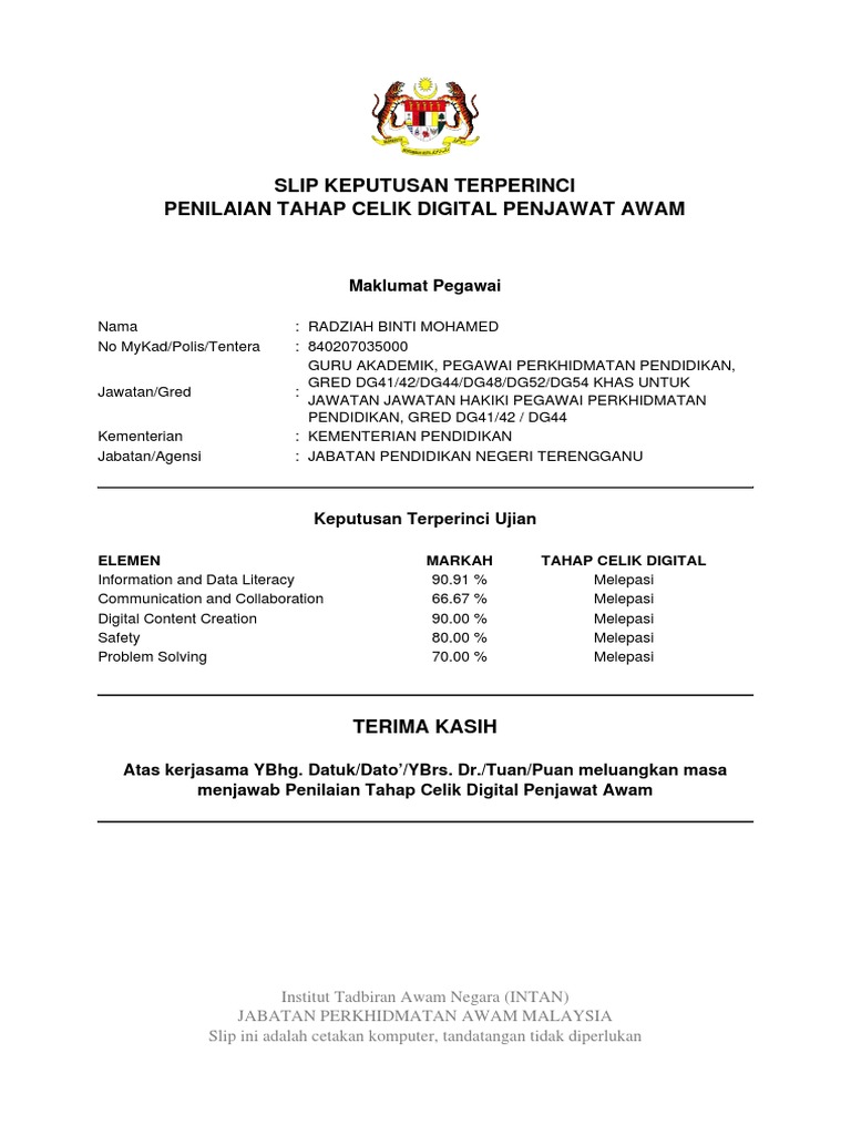 Sijil Celik Digital | PDF