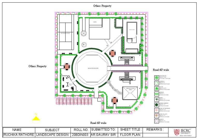 Plants Floor Plan Landscape | PDF | Botany | Plants