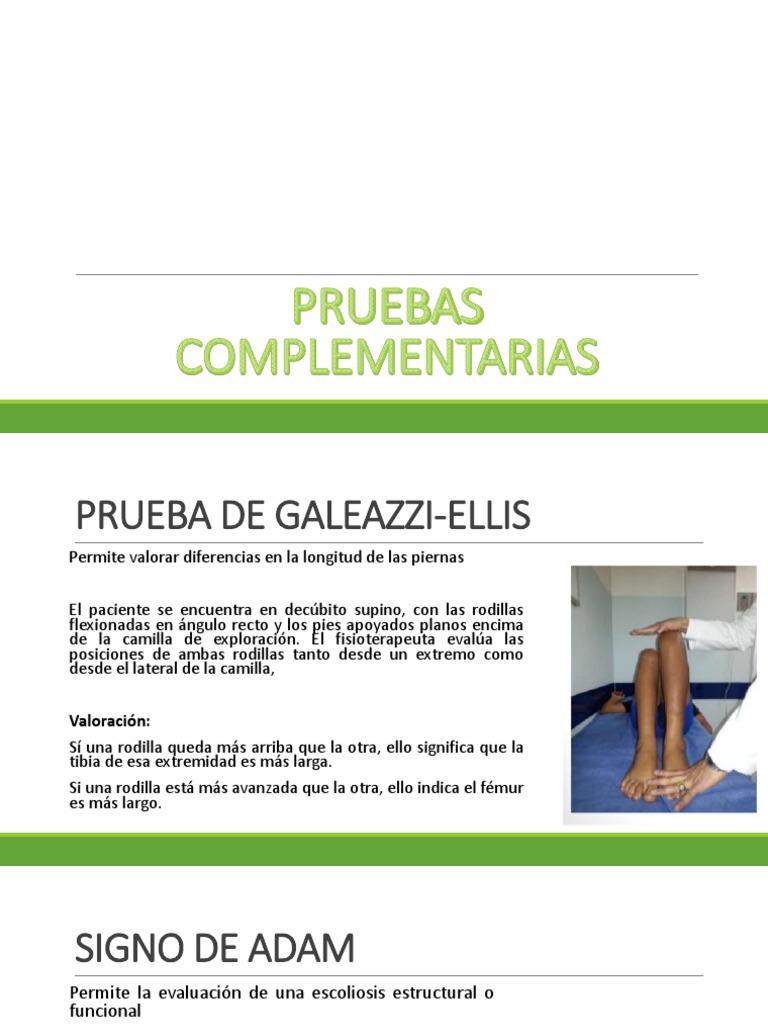 Pruebas Complementarias | PDF