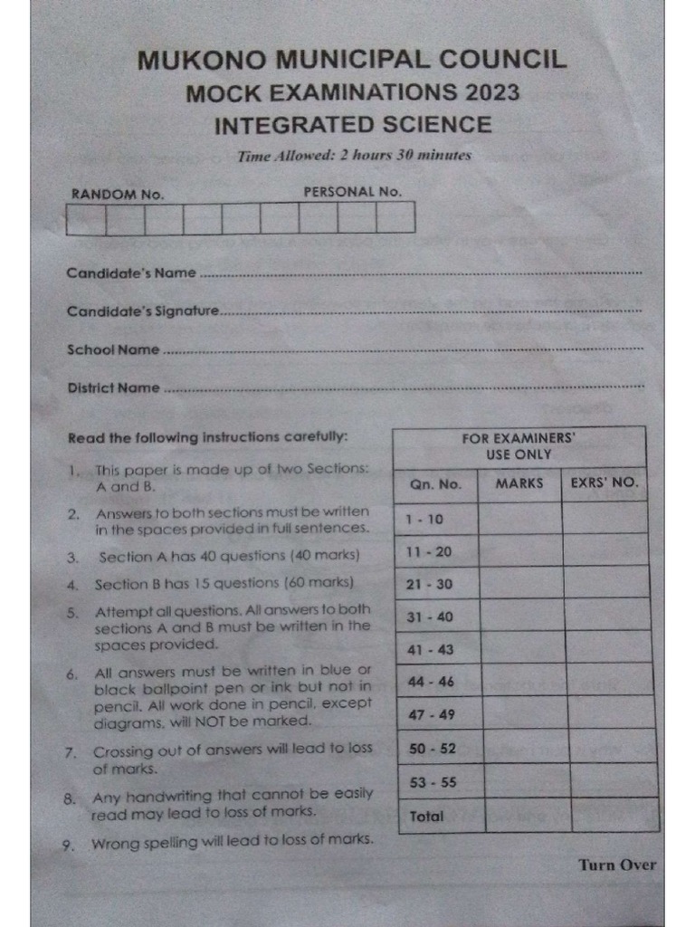 Mukono Mocks Sci Sperito | PDF