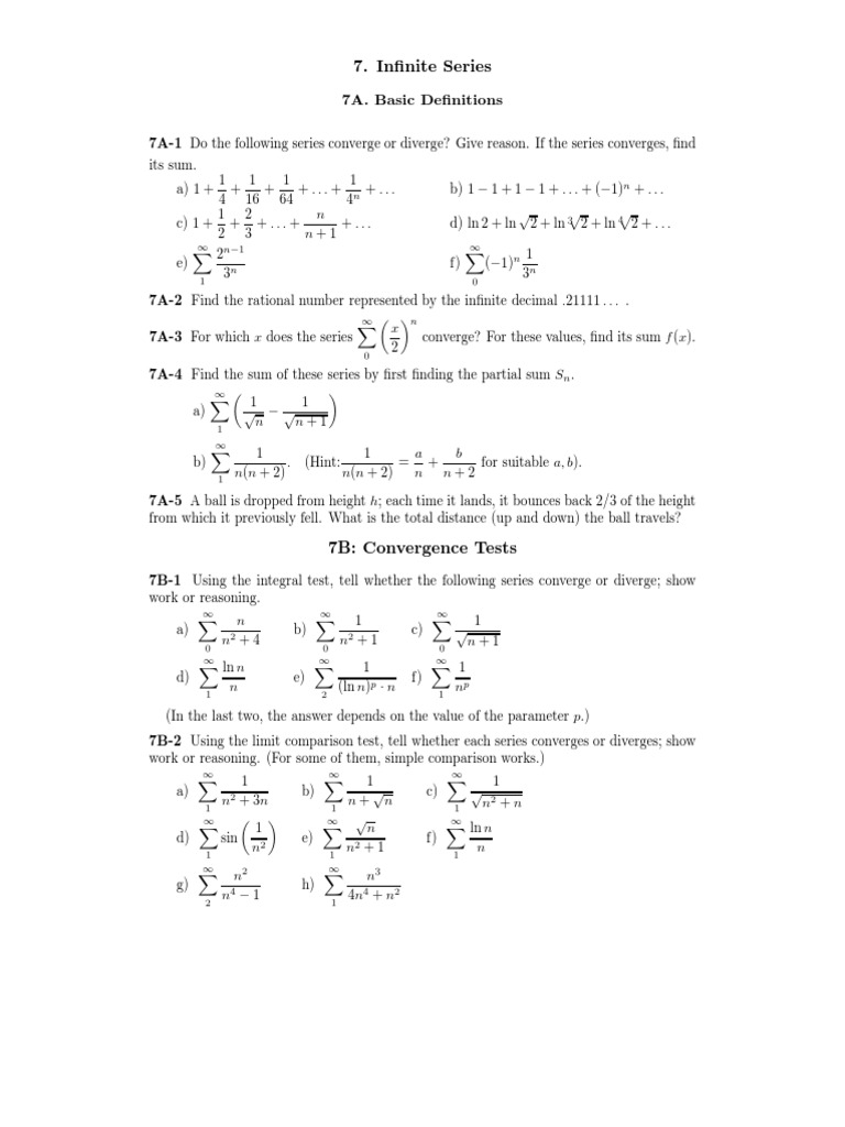 01 Ex 7 Pdf Power Series Functions And Mappings
