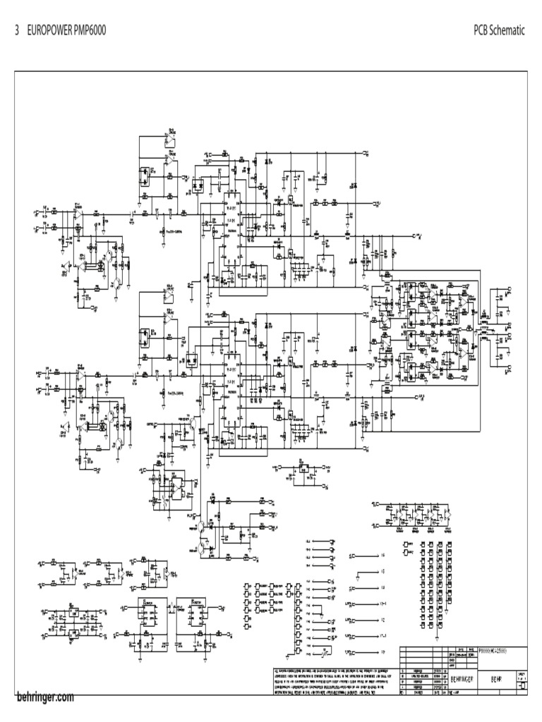 EUROPOWER PMP6000 PCB Schematic | PDF